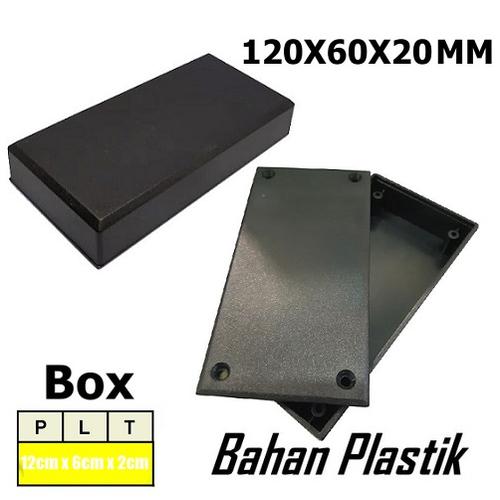 Jual Box Plastik / Kotak Plastik Slim Hitam 12 X 6 X 2 Cm Case ...