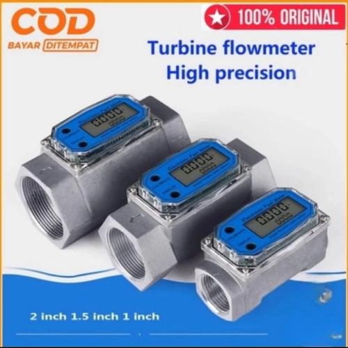 Jual flow meter solar 1 Inch digital flow meter solar turbine 1 Inch ...