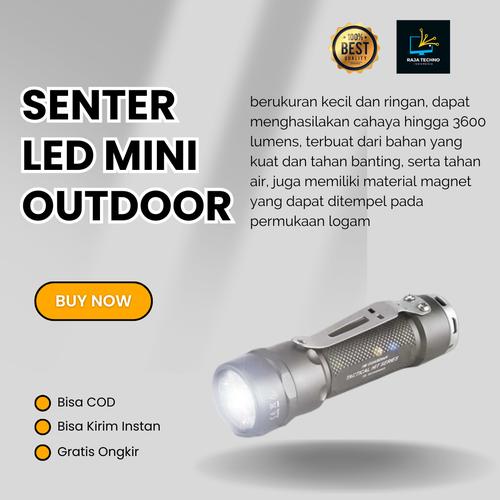 Jual Senter LED Mini Outdoor JETBeam Waterproof 4 CREE XP-L HI 3600 ...