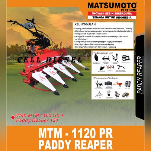 Jual Traktor Panen Padi MATSUMOTO MTM 1120 PR / PADDY REAPER Mesin ...