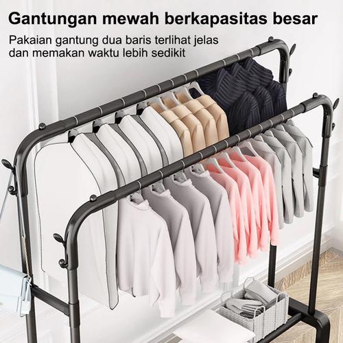 Jual Double Big stand Hanger Besi Kuat dan Kokoh Denpasar - Model 1 ...