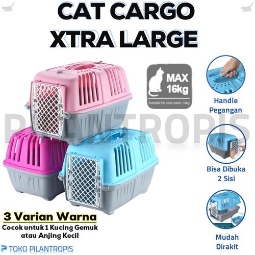 Promo Pet Cargo Kucing Jumbo XL Pet Kargo Kucing Box Travel Carrier ...