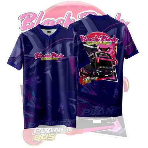 Jual baju kaos Bus anak laki laki / kaos bus BLACK PINK full printing ...