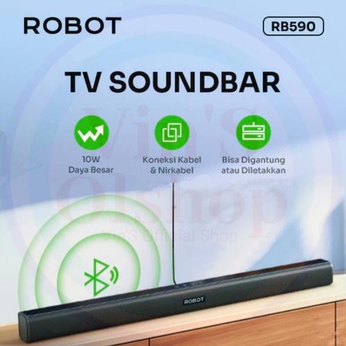 Jual Speaker Robot RB590 Bluetooth 5.3 PC & TV Soundbar Aux /S/PDIF ...