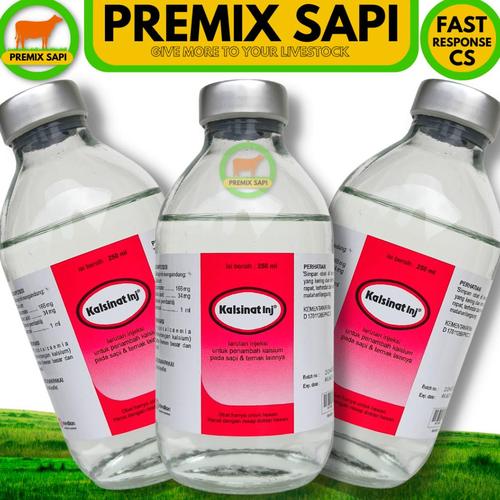 Jual KALSINAT INJ 250ml - Obat untuk hipokalsemia milk fever pada sapi ...