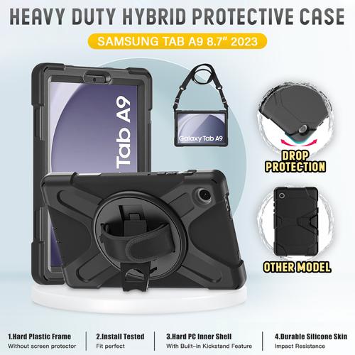 Jual X-Shape Armor Case Samsung Tab A9 8.7" Hand Stap Casing Stand ...