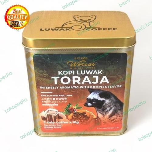Jual KOPI LUWAK LIAR Toraja Drip Tin Can 70 gram (7 sachet) Kopi Luwak ...