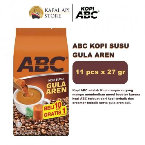 Jual Kopi ABC kopi susu Gula Aren 11 pcs × 27 gram renceng rencengan ...