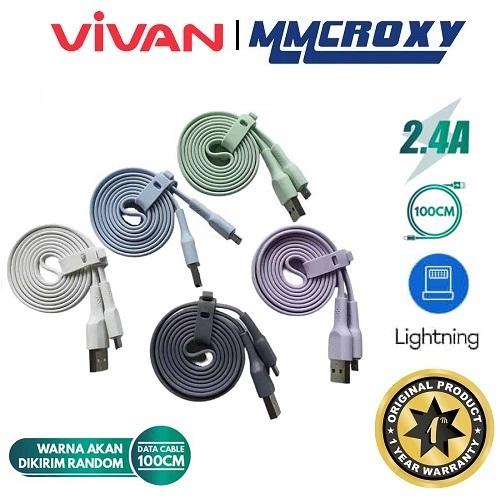 Promo Vivan CSL100 II Kabel Data Charger USB Lightning/iPhone 2.4A ...