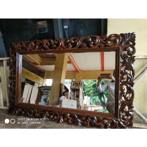 Jual STANDING MIRROR FRAME UKIR KAYU JATI / FIGURA CERMIN DINDING KAYU ...