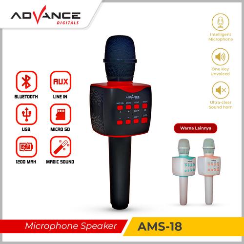 Jual Speaker Mic Advance AMS-18 Speaker Bluetooth Garansi 1 tahun - Kab ...
