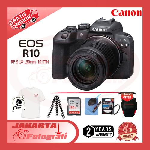 Promo Canon EOS R10 Kit 18-150mm Lens Mirrorless Camera RESMI - KIT 18 ...