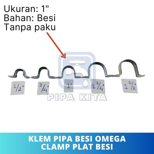 Jual Klem Clamp OCP Plat Besi 1 INCH OMEGA 1 Dim - Kota Surabaya - Pipa ...