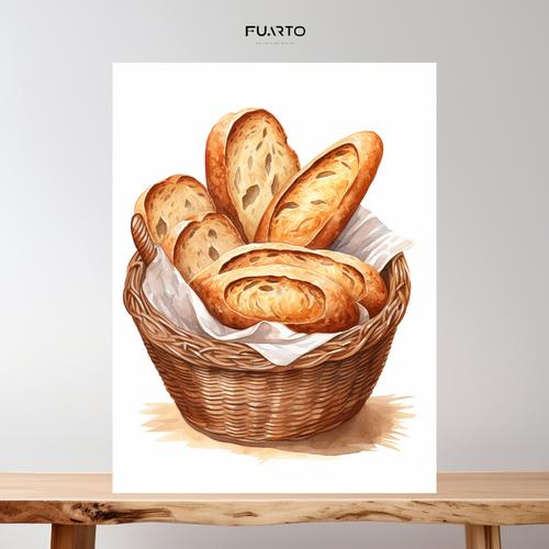 Jual Wall Decor Gambar Roti Cafe 30x40 12R | Hiasan Dinding Kayu ...