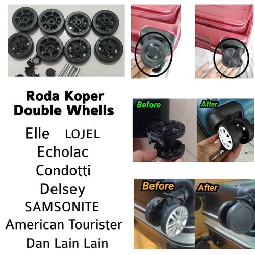 Jual Roda Koper Double 360° Reparasi Roda koper Lojel Samsonite ...