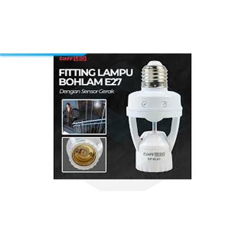 Jual FITTING LAMPU SENSOR GERAK OTOMATIS LAMPU BOHLAM 2000 LUX 240V 60W ...