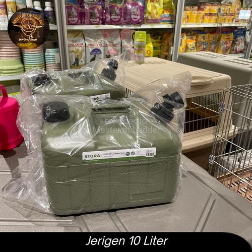 Jual Jergen 10 Liter HDPE Jerigen Bensin Air Stora Krisbow - Kota ...