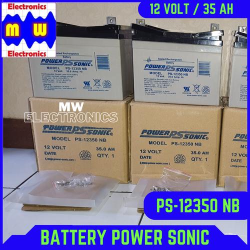 Jual Battery aki kering power sonic 12V 35AH PS-12350NB rechargeable ...