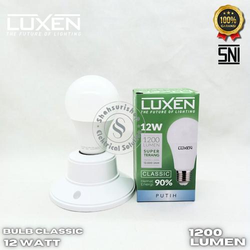 Jual LUXEN BULB CLASSIC LED 12 WATT LAMPU MURAH BERGARANSI - PUTIH ...