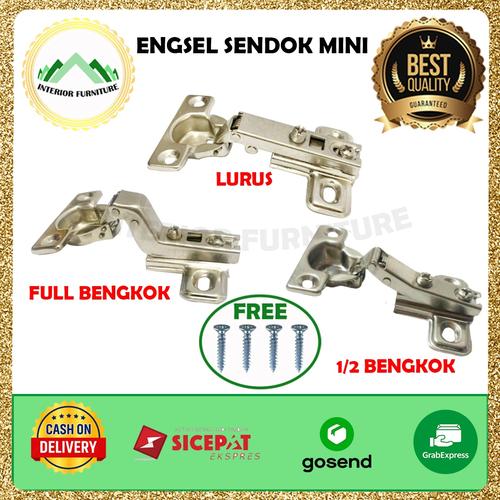 Jual Engsel Pintu Lemari Kecil / Engsel Sendok Mini 26mm (1Pcs) FREE ...