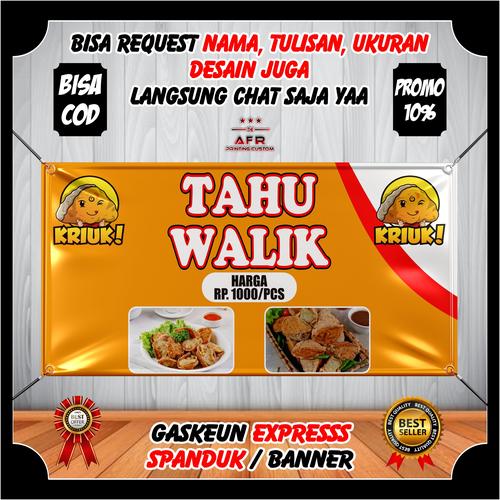 Jual Spanduk Banner Tahu Walik Banner Jualan Makanan Jajanan Tahu Walik ...