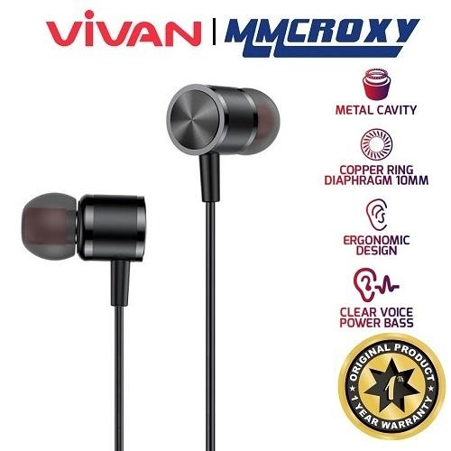 Promo Vivan Q11s Earphone In-Ear Metal Bass Ergonomic Design Braided ...