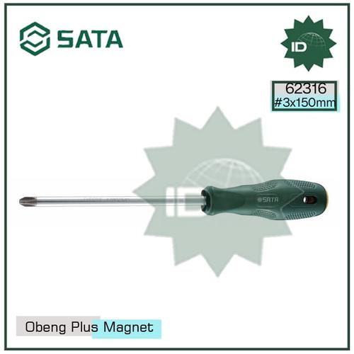 Jual Obeng Plus 62316 #3x 150 mm Acetate Screwdriver Phillips SATA ...