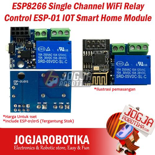 Jual ESP8266 Single Channel WiFi Relay Control ESP-01 IOT Smart Home ...