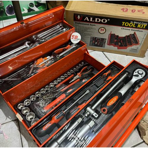 Jual TOOLBOX / TOOL SET / TOOL KIT SET KOTAK PERKAKAS 86PCS CRV ALDO ...