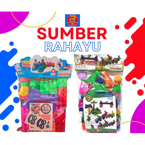 Jual MAINAN EDUKASI ANAK BALOK SUSUN BRICK LEGO BESAR - BALOK SUSUN ...