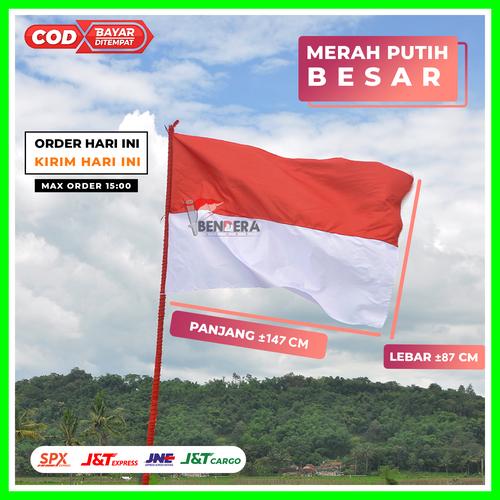 Jual Bendera Merah Putih 150x100 / bendera besar / bendera kantor - Kab ...