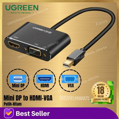 Jual UGREEN MINI DISPLAY PORT TO MULTI ADAPTER HDMI VGA DVI THUNDERBOLT ...