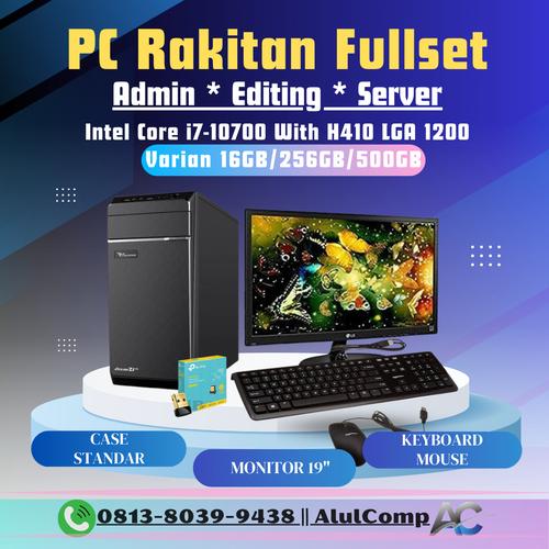 Jual PC RAKITAN FULLSET SERVER I7-10700 /RAM 16GB/SSD 256GB/HDD 500GB ...