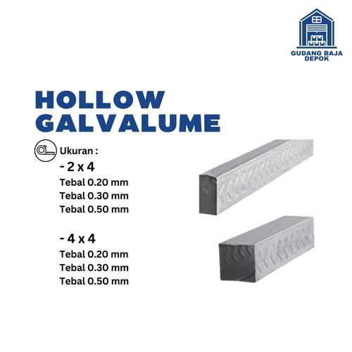 Jual Hollow 4x4 dan 2x4 Hollow Galvalume Holo Plafon - 2x4, 0.20 mm ...