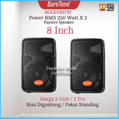 Jual Speaker Pasif BareTone Max08hw Original 8 Inch 2Unit Bisa Digantung - Jakarta Barat - TOP ...