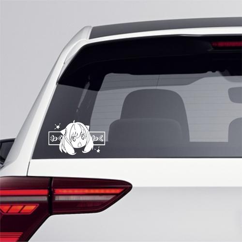 Jual sticker mobil cutting sticker anime spy family anya foger kaca ...