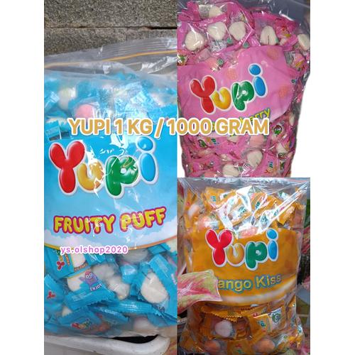 Jual Aneka Yupi Reseller 1000 Gram rasa Yupi Kiss Stoberi, Mango ...