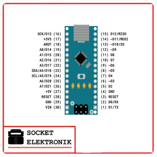 Jual Modul Arduino Nano (Tanpa Kabel) - Kota Bandung - socket ...