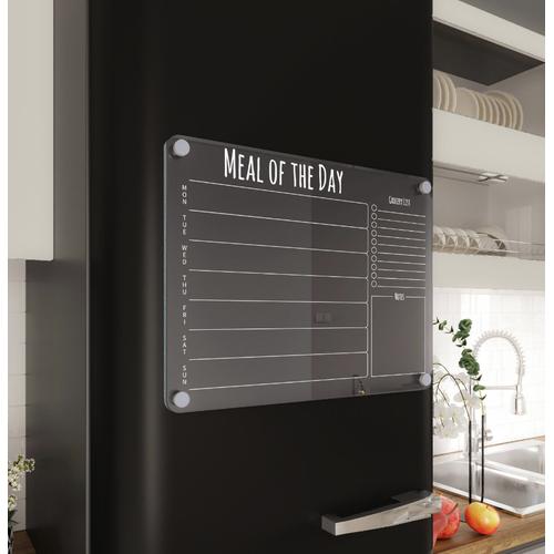 Jual Magnet Kalender Meal Planner Acrylic Kalender Magnet - Tinta Hitam ...
