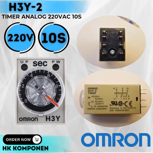 Jual H3Y-2 OMRON 220vac 10s timer analog 8pin H3y-2 c - Jakarta Barat ...