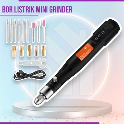 Jual Bor Listrik Mini Grinder Elektrik Cordless Ukir Multifungsi 15000 ...