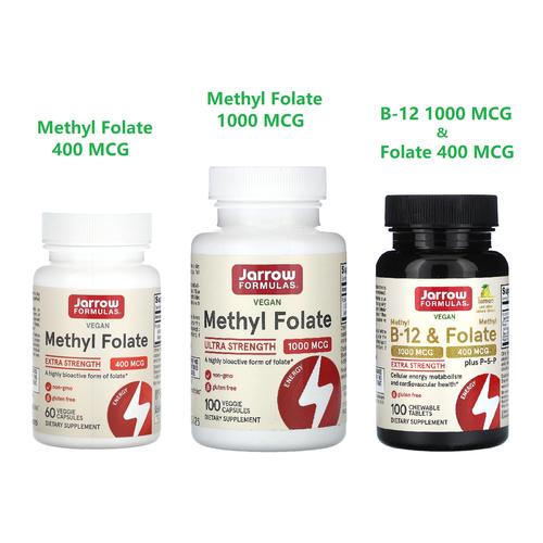 Jual Jarrow, Methyl Folate, 400 mcg (60 caps), 1000 mcg (100 caps) utk ...