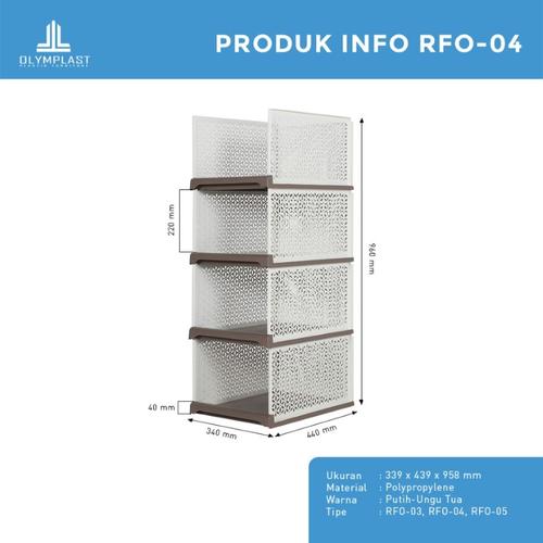 Jual Olymplast Rak Susun Plastik Serbaguna RFO 4 Susun - 4 Susun - Kota ...