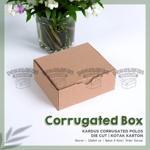 Jual KARDUS CORRUGATED 10x8x4 CM | DIE CUT | BOX PACKING | KOTAK KARTON ...