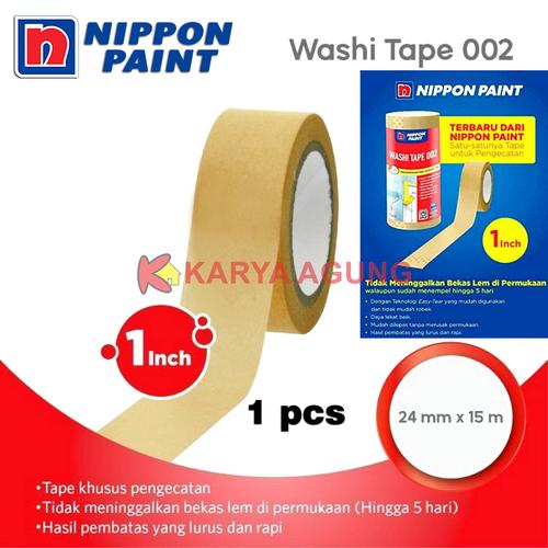 Jual Isolasi Dico 1" NIPPON PAINT Washi Tape 002 / Lakban Kertas 1 inch ...