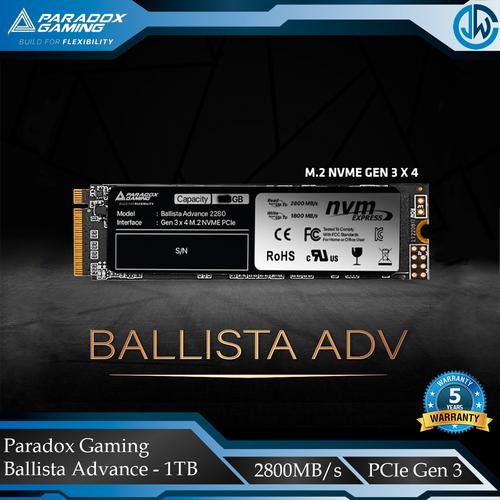 Jual Paradox Gaming Ballista Advance 1TB - SSD M.2 NVMe Gen3 x4|PCIe 3. ...