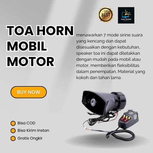 Jual Toa Megaphone Loadspeaker Horn Mobil Motor Outdoor 7 Tone Sirene ...