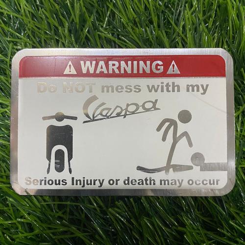 Jual Emblem / Logo Vespa warning - Kota Tangerang - GARASIVESPTNG ...