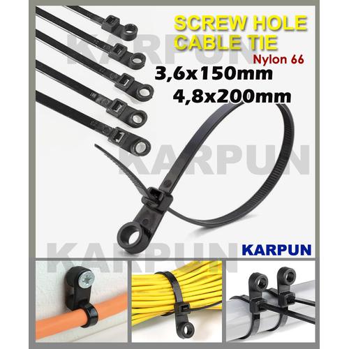 Jual Klem Kabel Klip Kabel Kabel Ties Sekrup dan Paku - 3.6x150mm ...