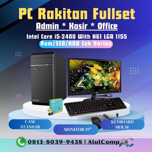 Promo PAKET PC KOMPUTER RAKITAN FULLSET ADMIN/OFFICE I5 2400 / CASE ...